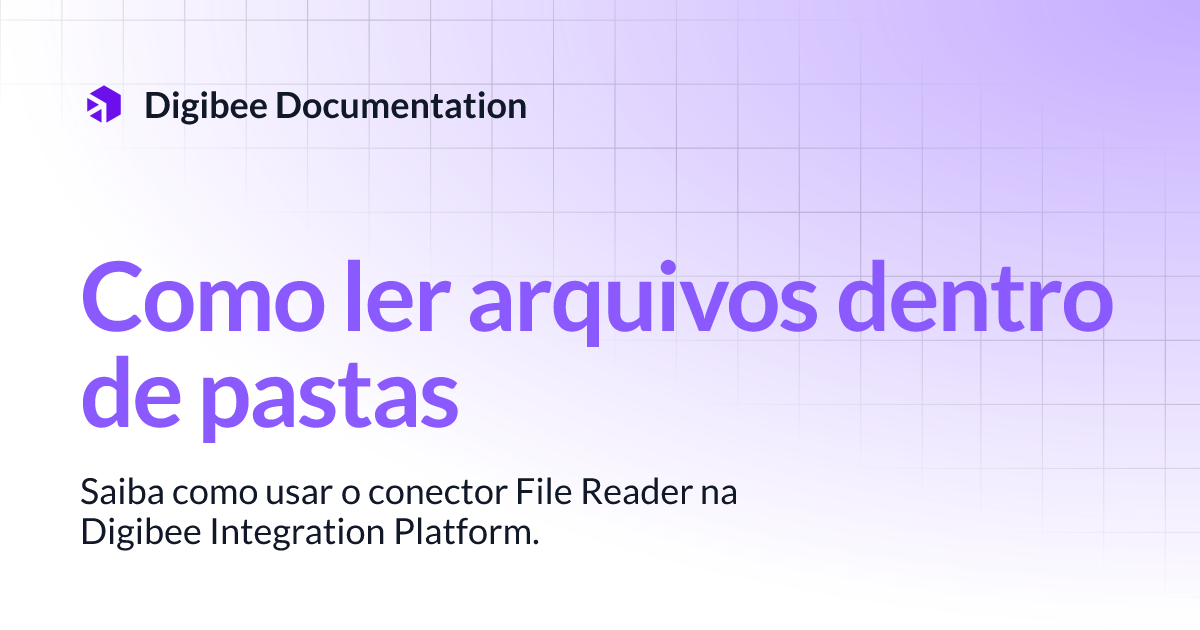 Como ler arquivos dentro de pastas | Connectors & Triggers | Digibee Documentation