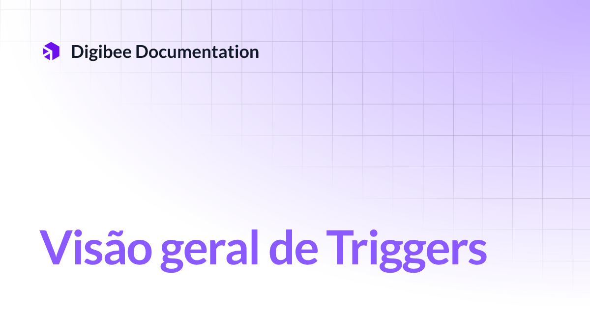 Visão geral de Triggers | Connectors & Triggers | Digibee Documentation