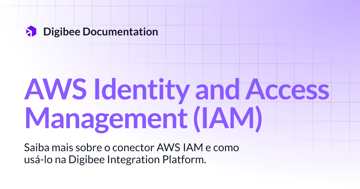 AWS Identity and Access Management (IAM) | Digibee Documentation