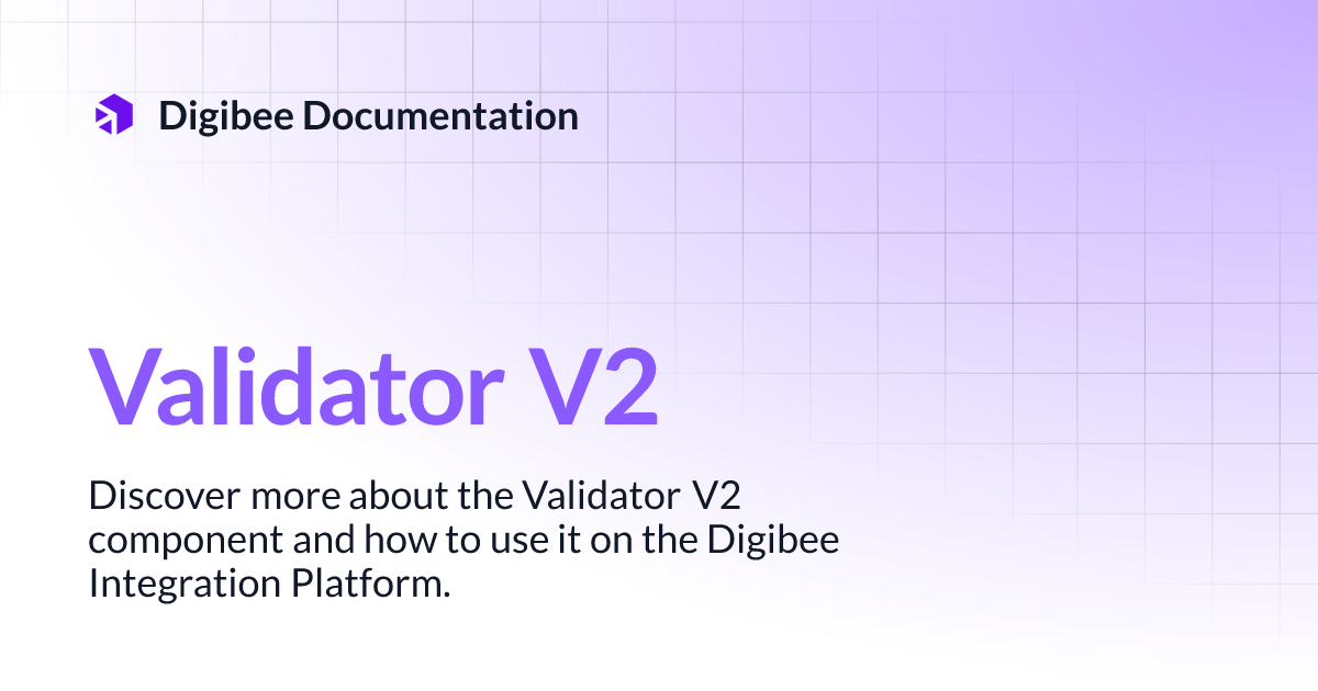 Validator V2 | Digibee Documentation