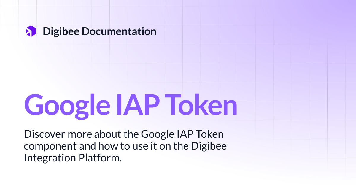 Google IAP Token | Digibee Documentation