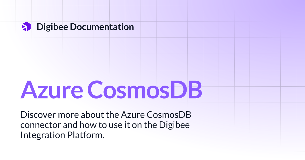 Azure CosmosDB | Digibee Documentation