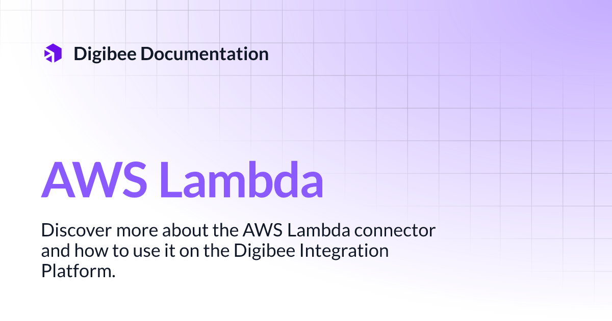 AWS Lambda | Digibee Documentation