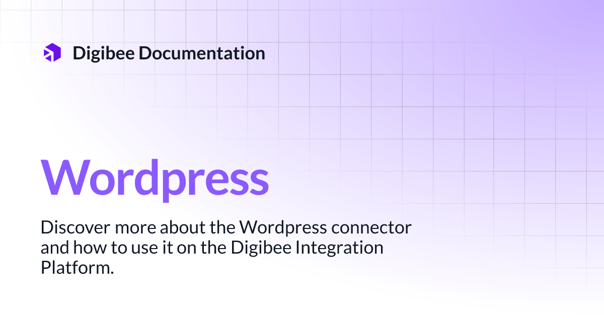 Wordpress | Digibee Documentation