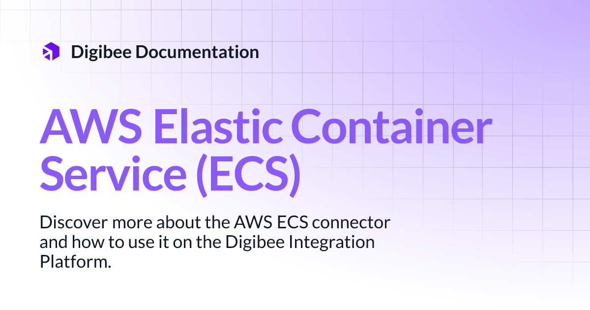 AWS Elastic Container Service (ECS) | Digibee Documentation