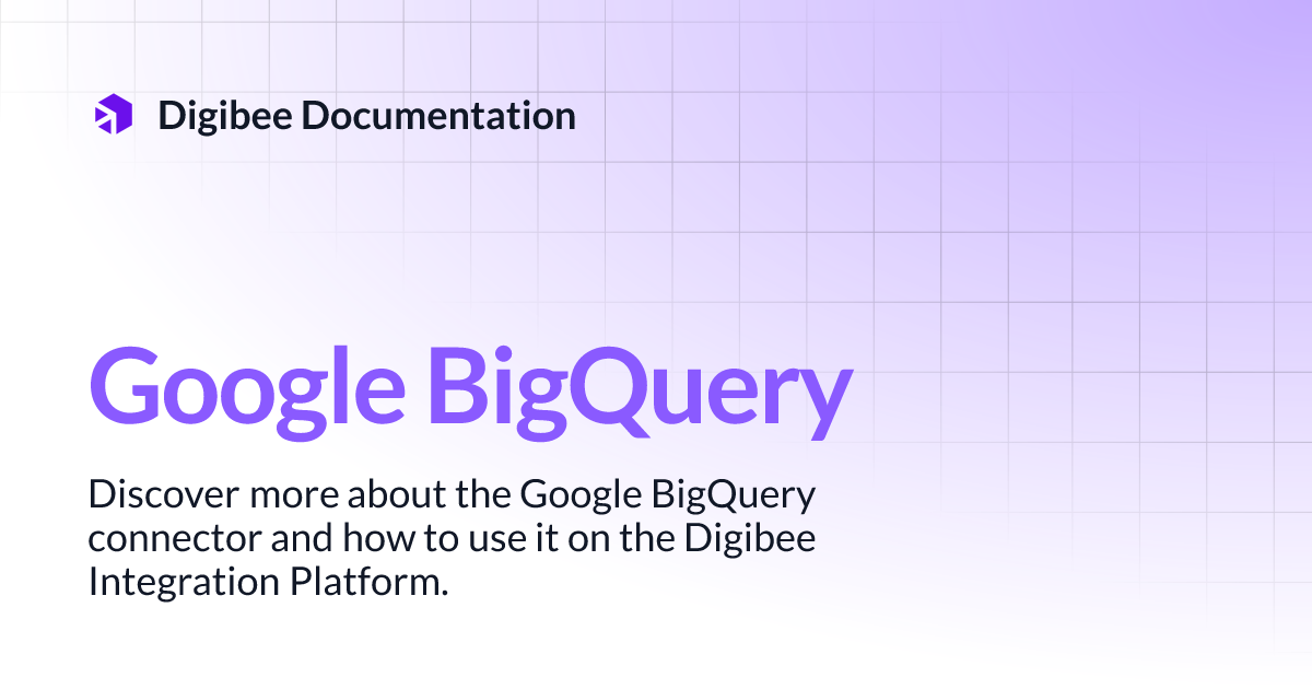 Google BigQuery | Digibee Documentation