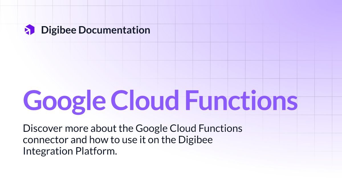 Google Cloud Functions | Digibee Documentation