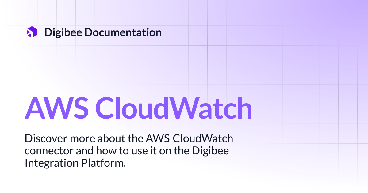 AWS CloudWatch | Digibee Documentation