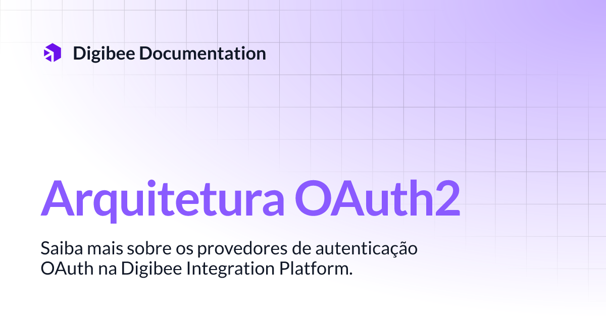 Arquitetura OAuth2 | Developer Guide | Digibee Documentation