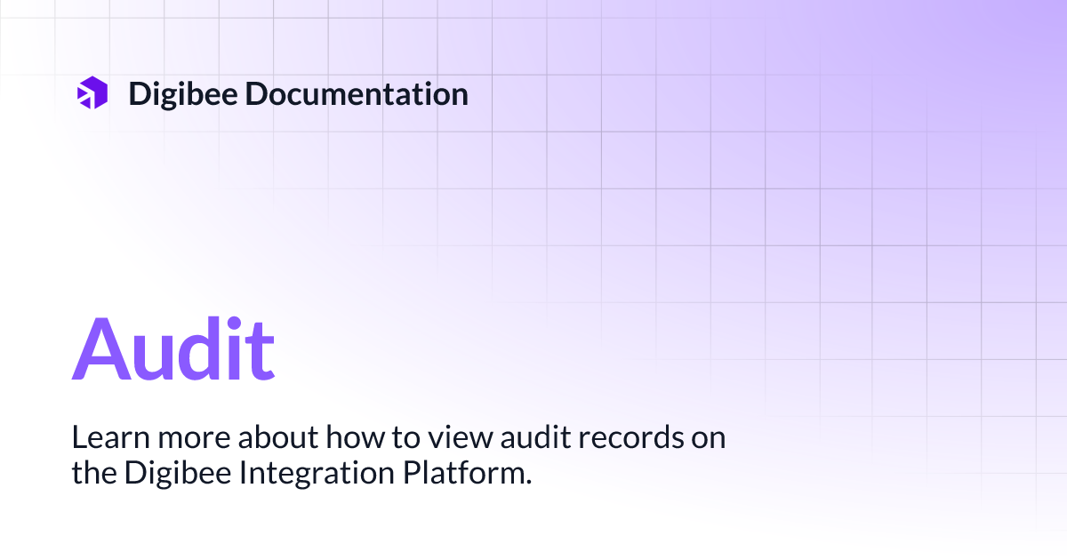 Audit | Digibee Documentation