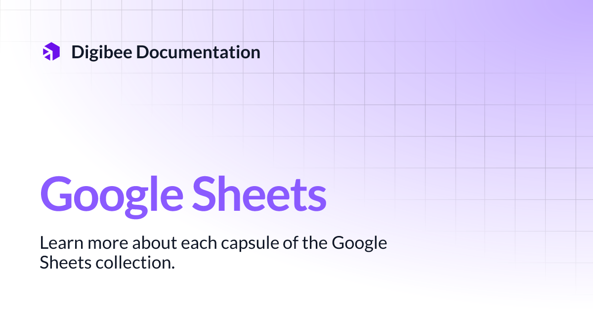 Google Sheets | Digibee Documentation