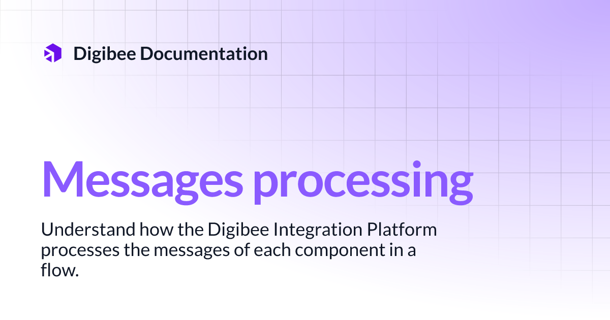 Messages processing | Developer Guide | Digibee Documentation