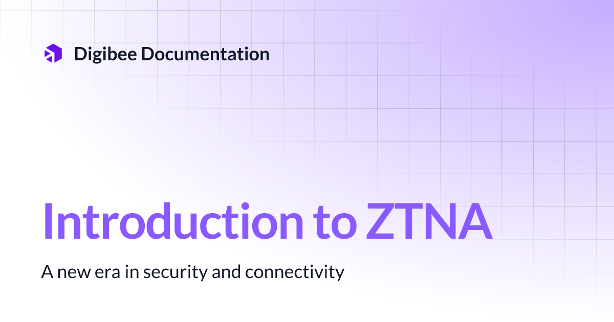 Introduction to ZTNA | Digibee Documentation