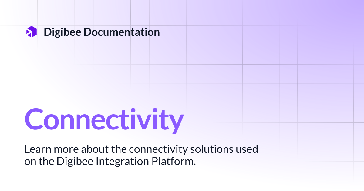 Connectivity | Digibee Documentation