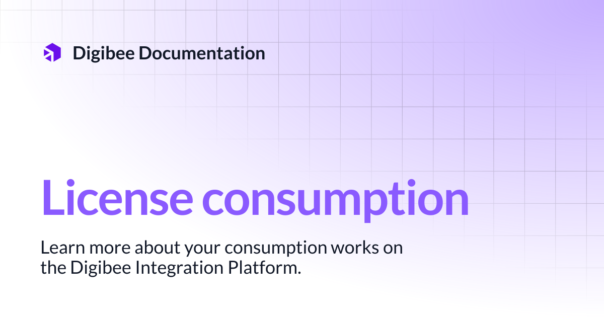 License consumption | Licensing | Digibee Documentation