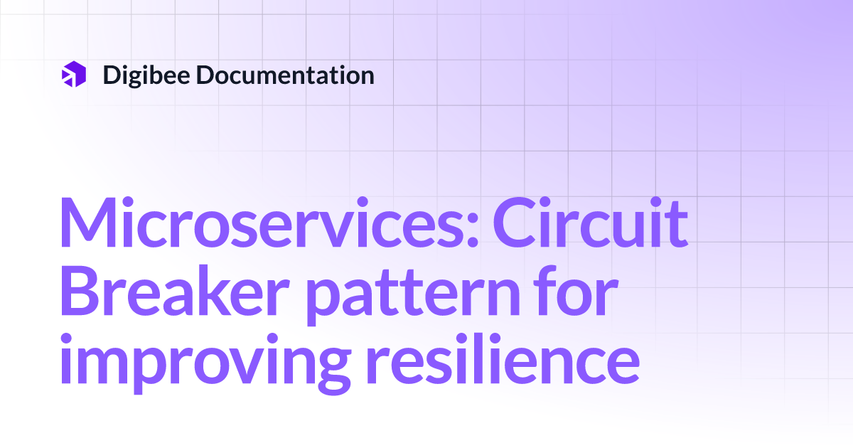 Microservices: Circuit Breaker pattern for improving resilience | Digibee Documentation