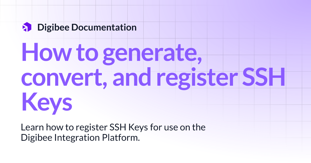 How To Generate Convert And Register Ssh Keys Digibee Documentation